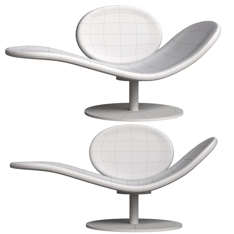 DOVE chair By Natuzzi Italia (387939) 3D model - Download 3D model DOVE ...