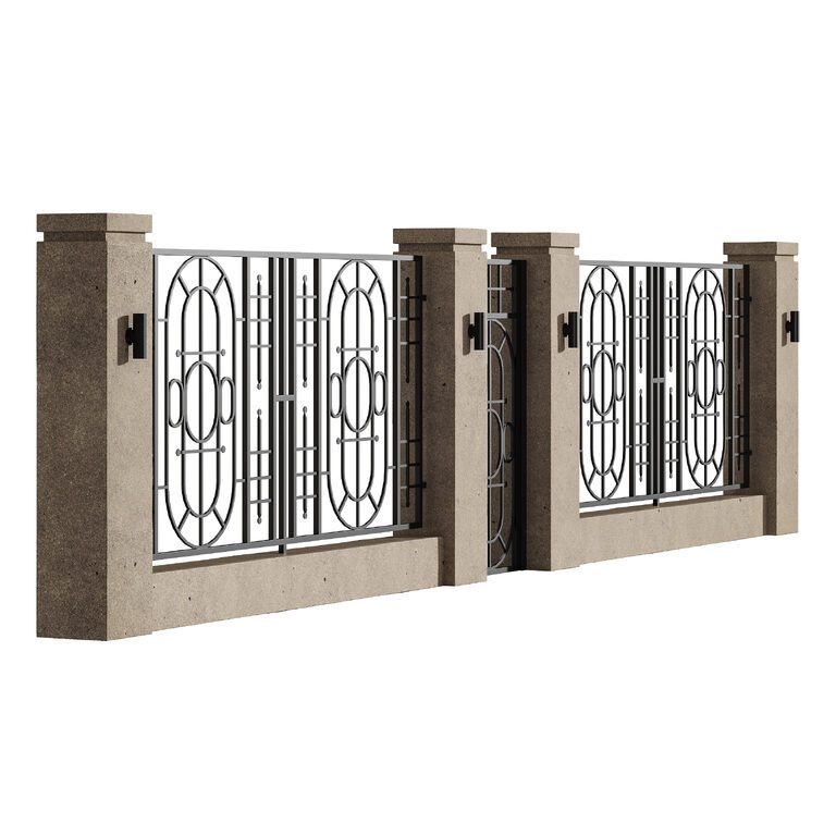 Fencing 3D models - Fencing style: classic | 3d-baza.com