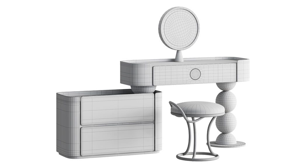 Buy and Download Stunning 3D Dressing Table Models for Your Interior ...