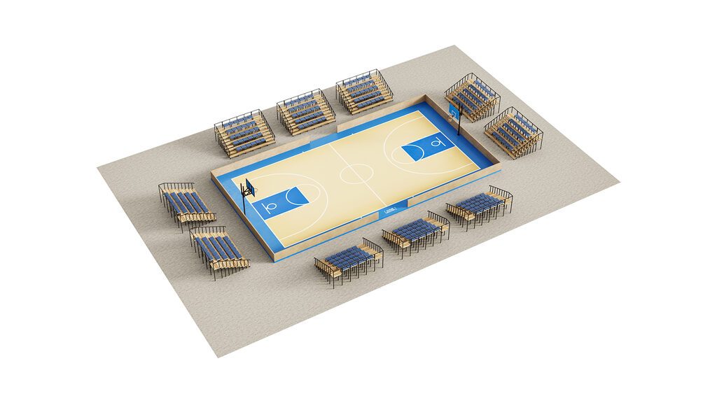 Basketball stadium (387993) 3D model - Download 3D model Basketball ...