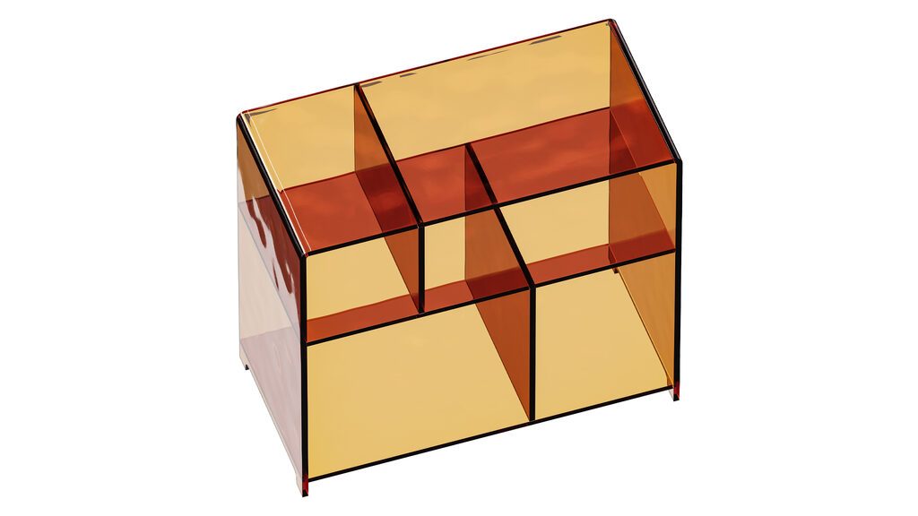 Modern rack 4 Compartments (388318) 3D model - Download 3D model Modern ...
