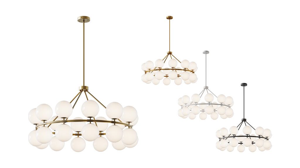 Chandelier Hutchinson (388780) 3D model - Download 3D model Chandelier ...