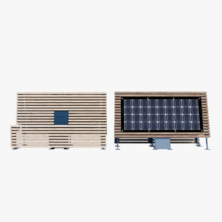 Flash solar bench (388820) 3D model - Download 3D model Flash solar ...