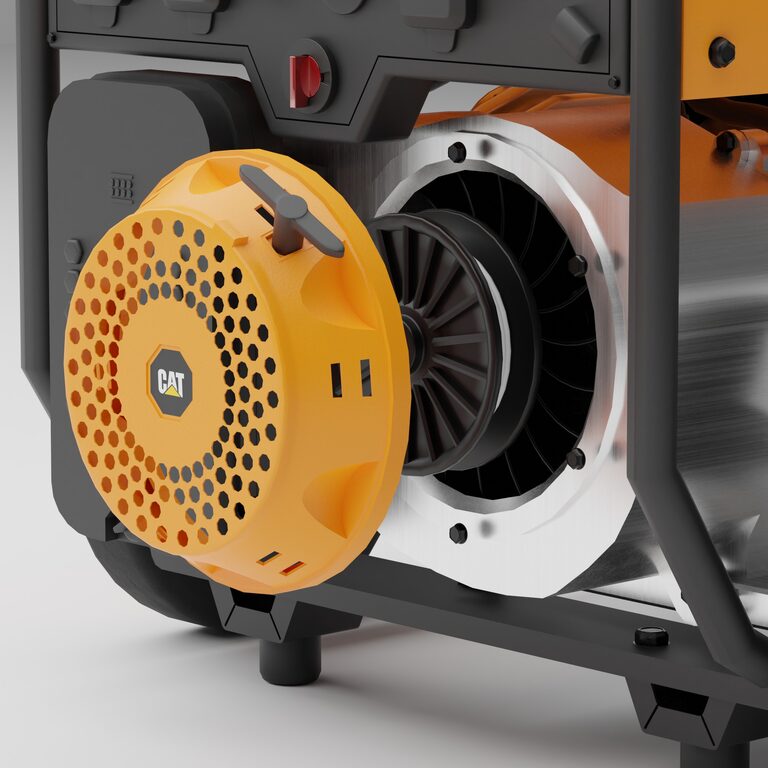 Gas Powered Portable Generator (388841) 3D model - Download 3D model ...