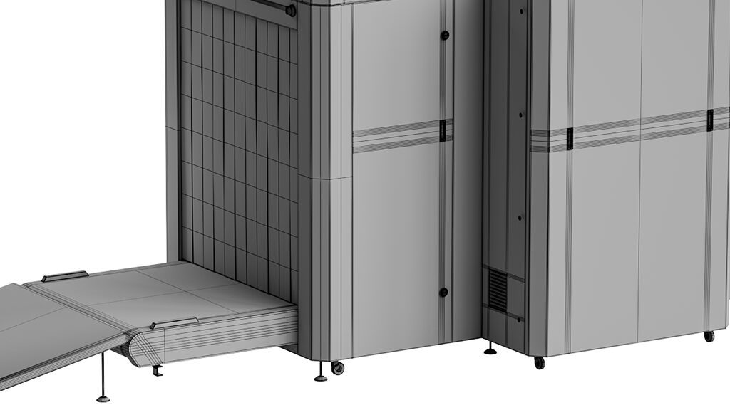 HP-SE100100D Large Dual View X-ray Screening System (388925) 3D model ...