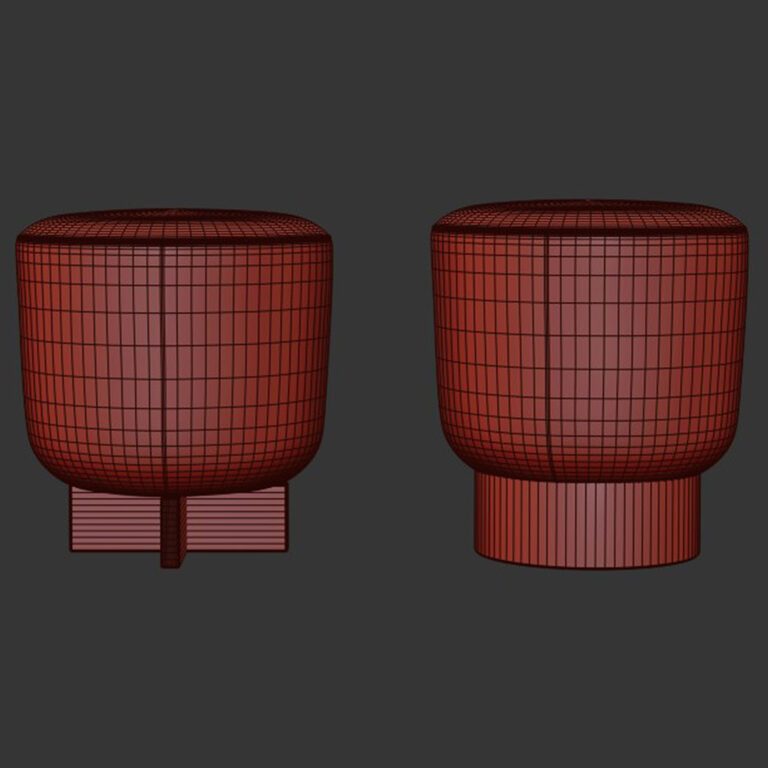 Bonaldo Belt and Cross footstool (388957) 3D model - Download 3D model ...
