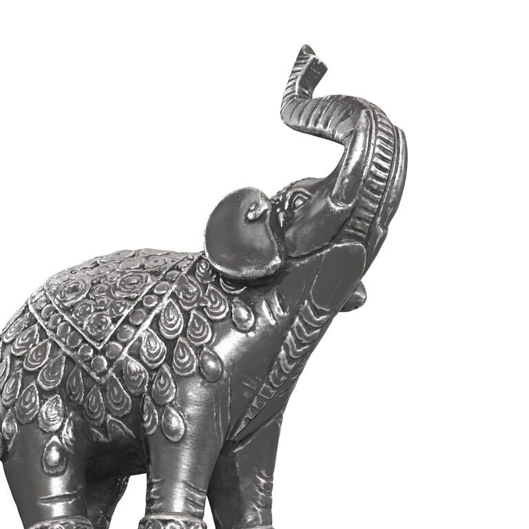 Indian Elephant Metal Figurine (388968) 3D model - Download 3D model ...