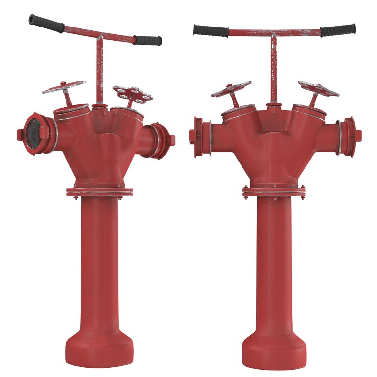 Firefighting column (389045) 3D model - Download 3D model Firefighting ...
