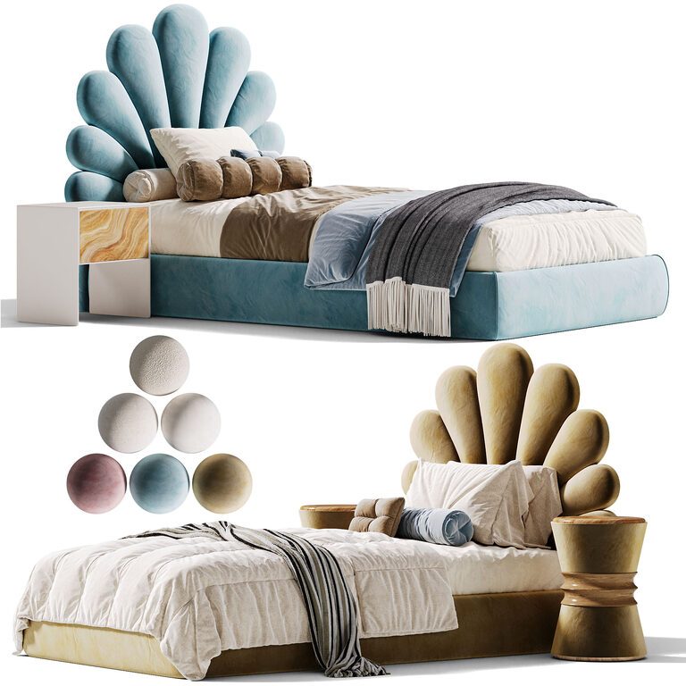 Shell kids bed (389075) 3D model - Download 3D model Shell kids bed ...