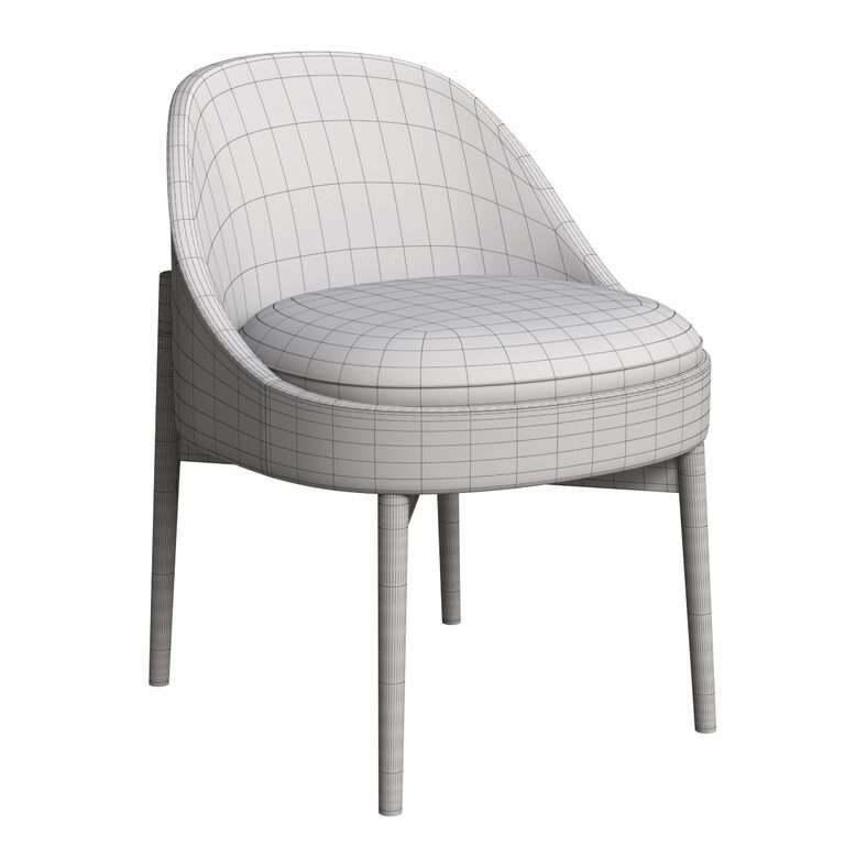 Sendai Dining Chair (389162) 3D model - Download 3D model Sendai Dining ...