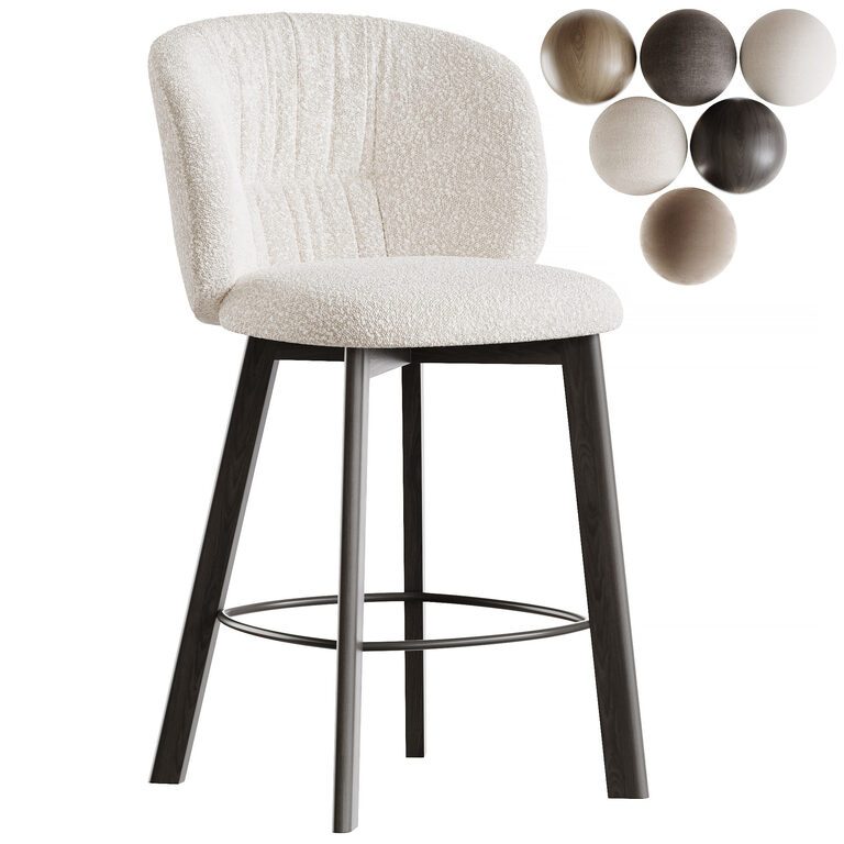 Calligaris SWEEL Bar Chair (389453) 3D model - Download 3D model ...