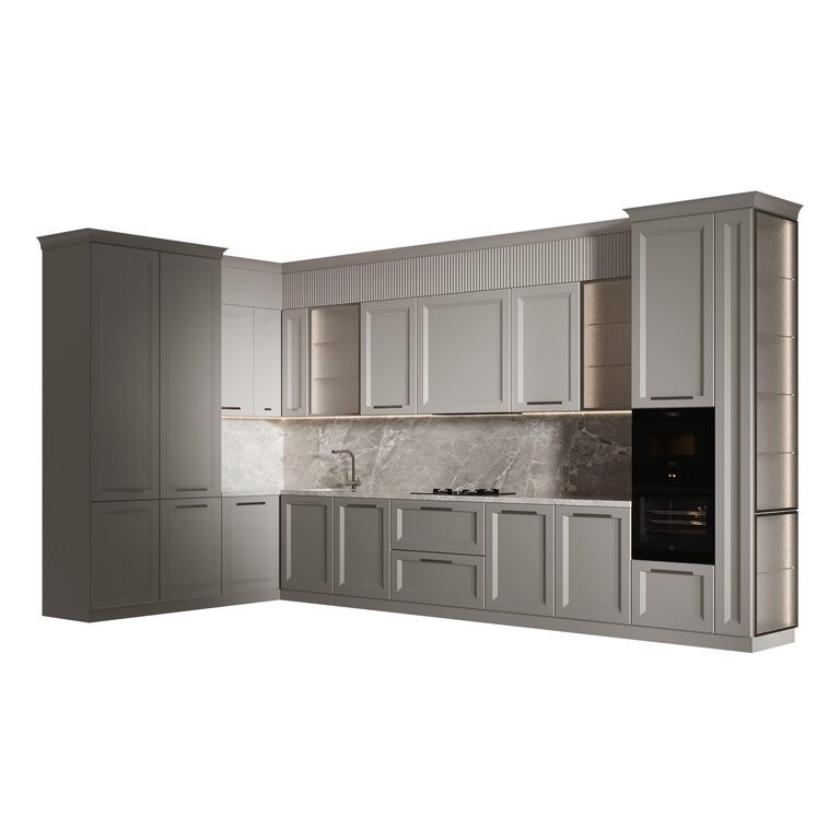 Kitchen 3D models | Download minimalist 3ds max kitchen model
