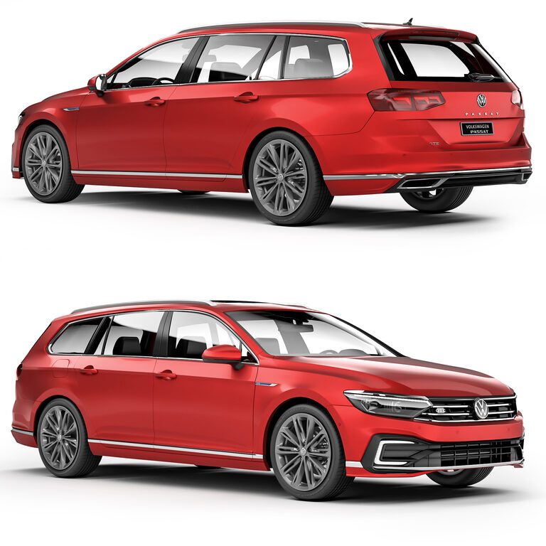 Volkswagen Passat Variant GTE 2020 car (389638) 3D model - Download 3D ...