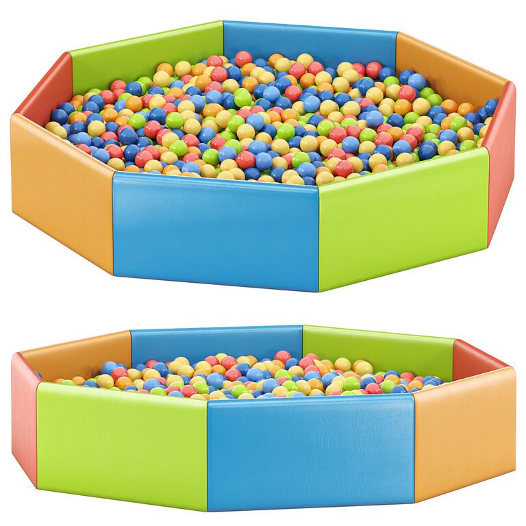 Dry ball pool (389714) 3D model - Download 3D model Dry ball pool ...