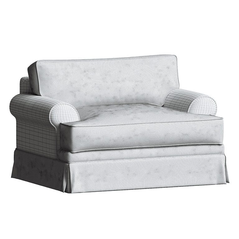 Кресло Brookner Upholstered (389874) 3D модель - Скачать 3D модель ...