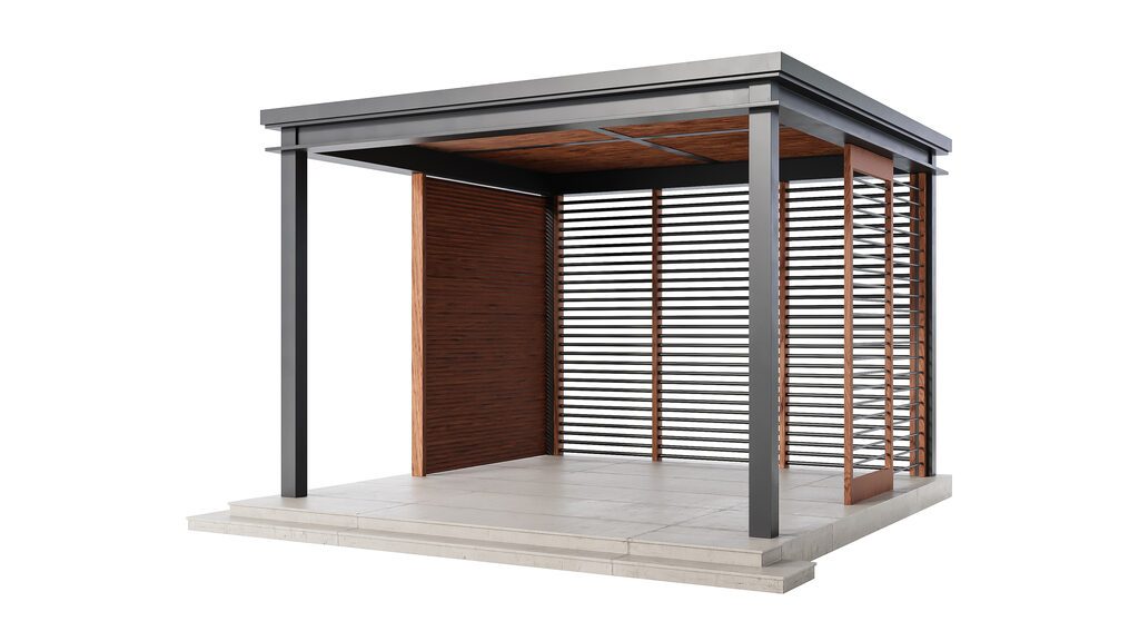 Garden gazebo (390040) 3D model - Download 3D model Garden gazebo ...