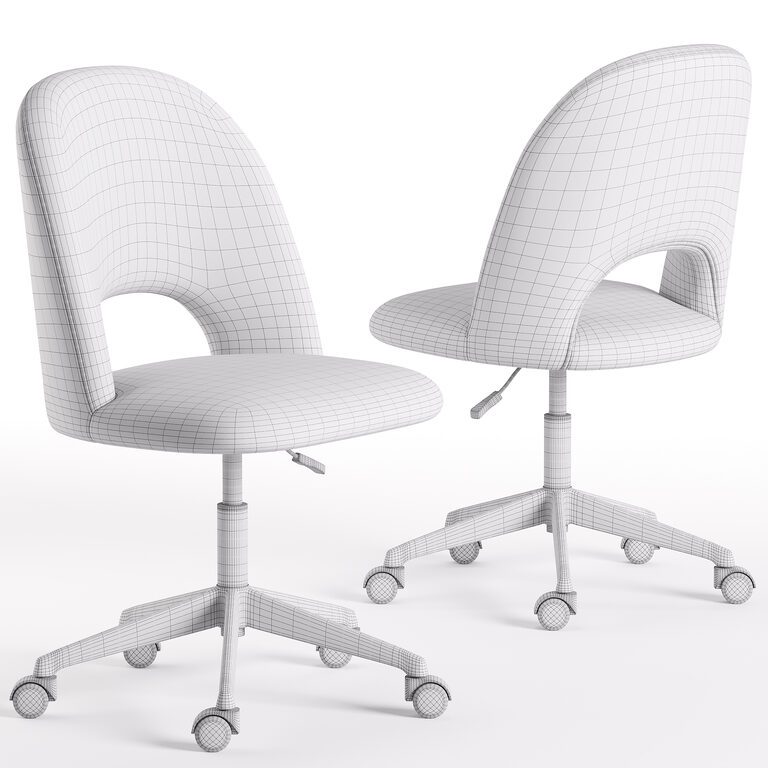 Rachel Office Chair (390122) 3D model - Download 3D model Rachel Office ...