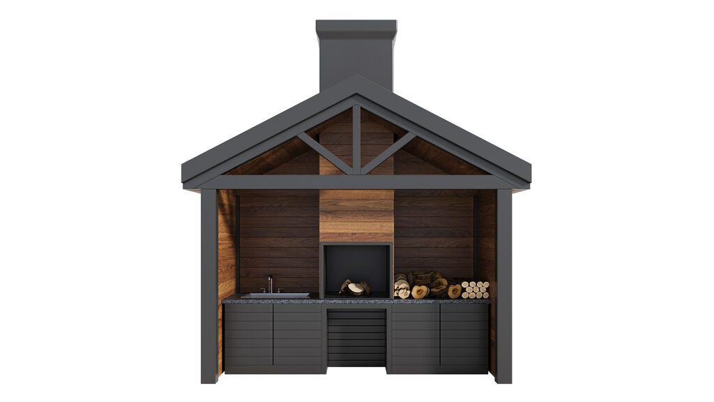 Modern Outdoor Kitchen 23 (390282) 3D model - Download 3D model Modern ...