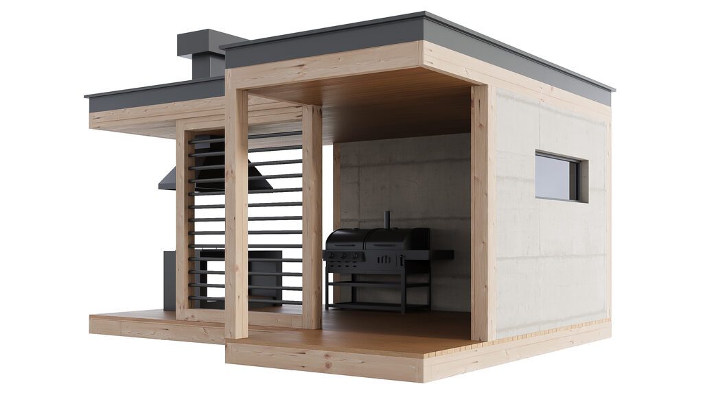 Modern Outdoor Kitchen 26 (390288) 3D model - Download 3D model Modern ...