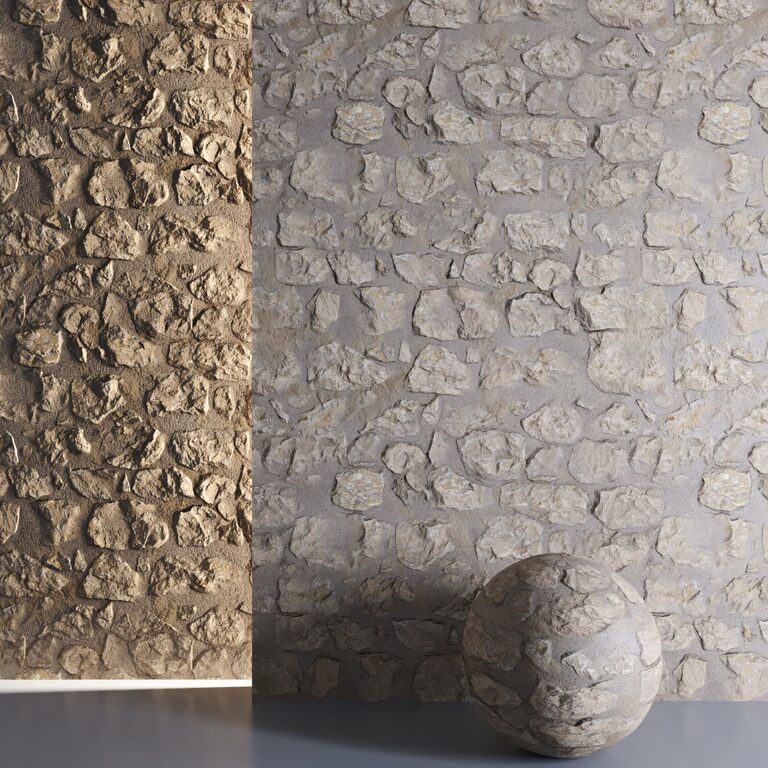 Mrf Wall Stone 01 (390444) 3D model - Download 3D model Mrf Wall Stone ...