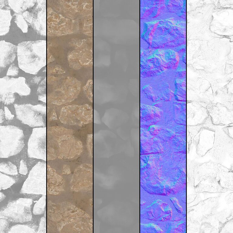Mrf Wall Stone 01 (390444) 3D model - Download 3D model Mrf Wall Stone ...