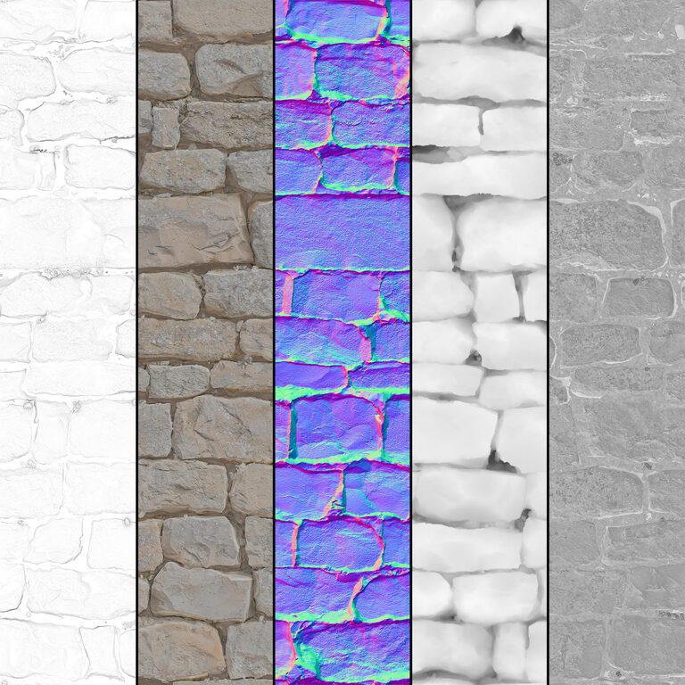 Mrf Wall Stone 02 (390445) 3D model - Download 3D model Mrf Wall Stone ...