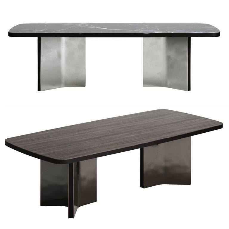 Minotti Marvin Dining Table (390640) 3D model - Download 3D model ...