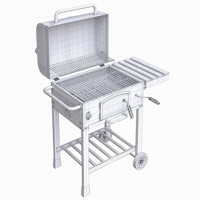 Charcoal grill CMI (390647) 3D model - Download 3D model Charcoal grill ...