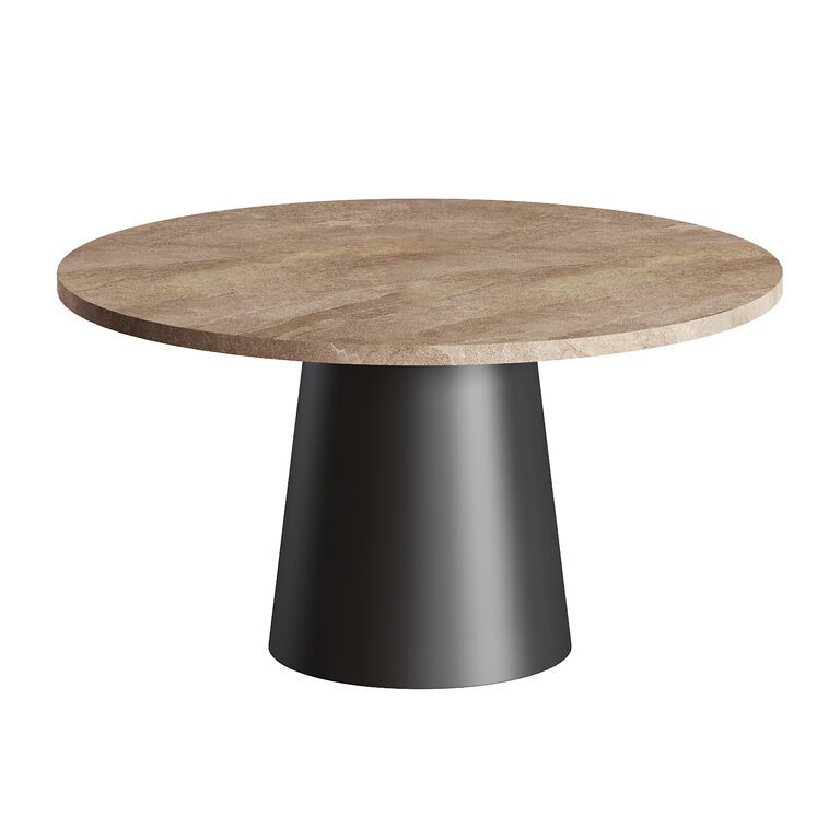 Liam Rustic Lodge Brown Dining Table (390778) 3D model - Download 3D ...