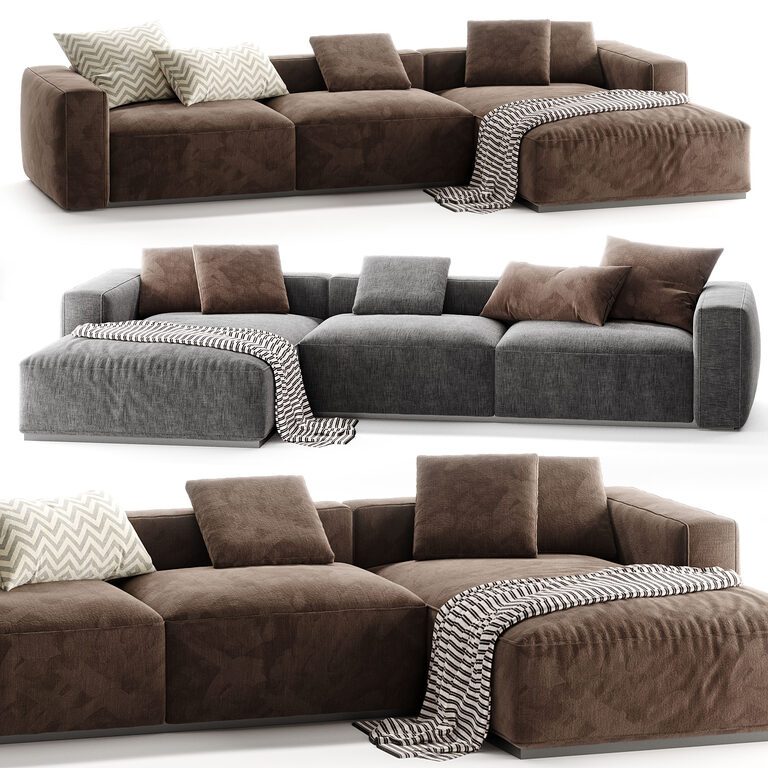 Poliform Shangai Sofa (390807) 3D model - Download 3D model Poliform ...