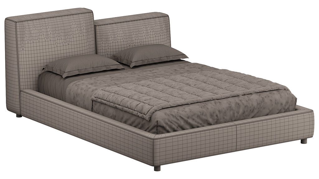 Double bed Misty by Ditre Italia (390856) 3D model - Download 3D model ...