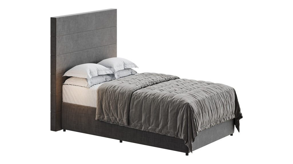 Drew Bed Three Quarter (390860) 3D model - Download 3D model Drew Bed ...