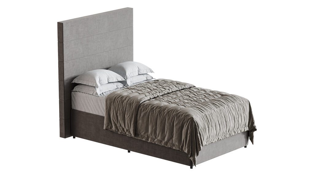 Drew Bed Three Quarter (390860) 3D model - Download 3D model Drew Bed ...