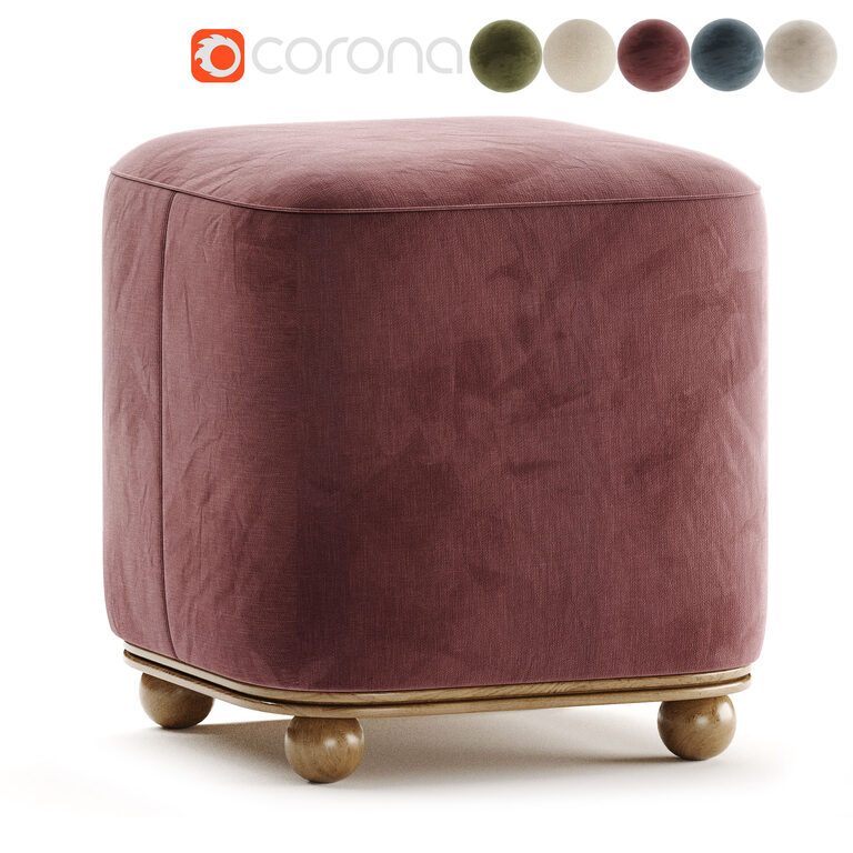 Poufs 3D models - Shape pouf: square | 3d-baza.com