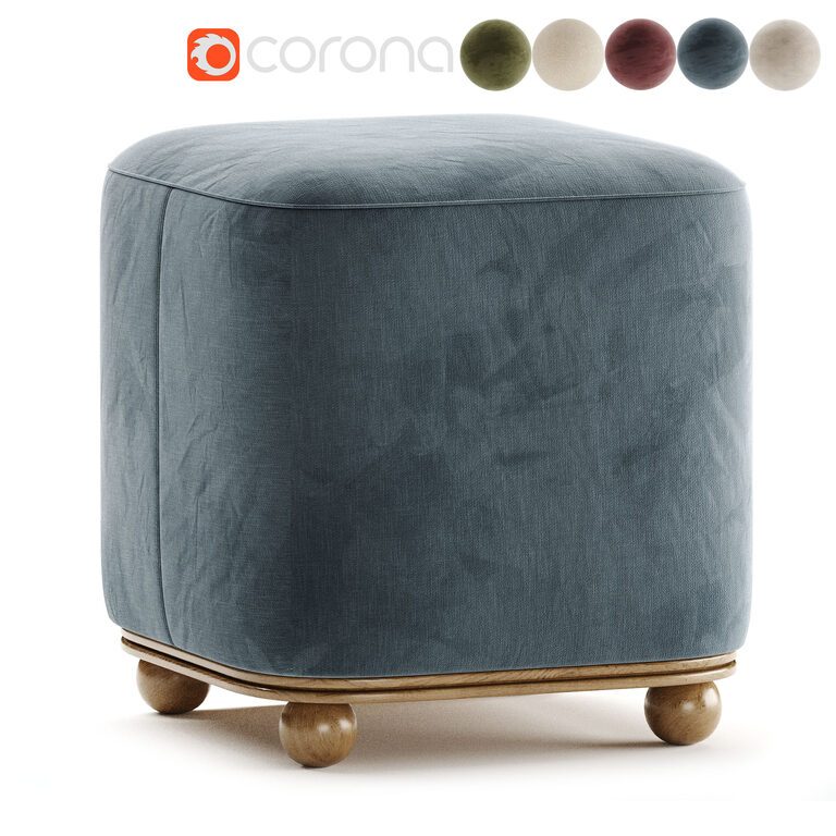 Poufs 3D models - Shape pouf: square | 3d-baza.com