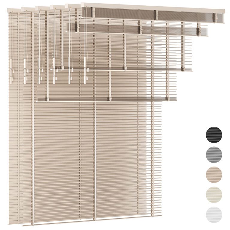 Aluminum Venetian Blinds with Tape Bandalux set 01 (390930) 3D model ...