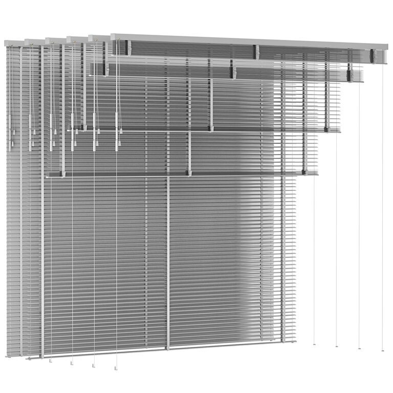 Aluminum Venetian Blinds with Tape Bandalux set 01 (390930) 3D model ...
