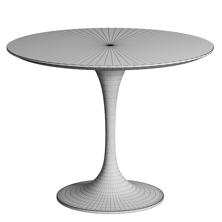 Thaddeus Wood Dining Table (391038) 3D model - Download 3D model ...
