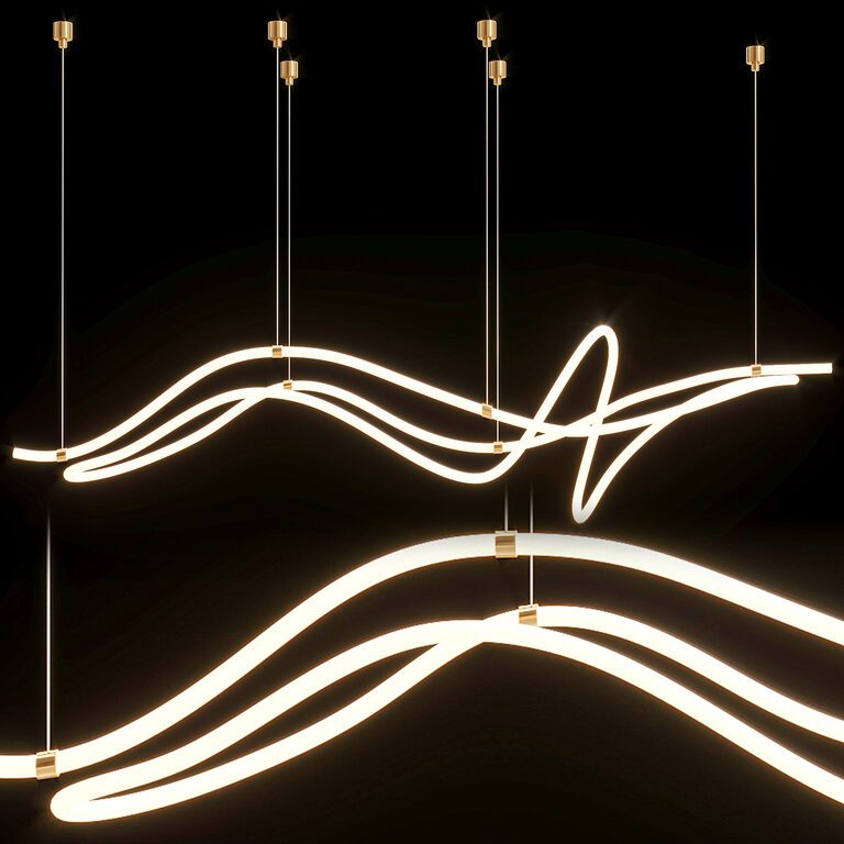 Line Art Geometry Chandelier (391093) 3D model - Download 3D model Line ...