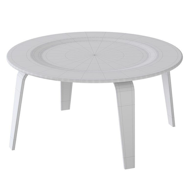 COFFEE TABLE SLCJ 01 WALNUT (391139) 3D model - Download 3D model ...