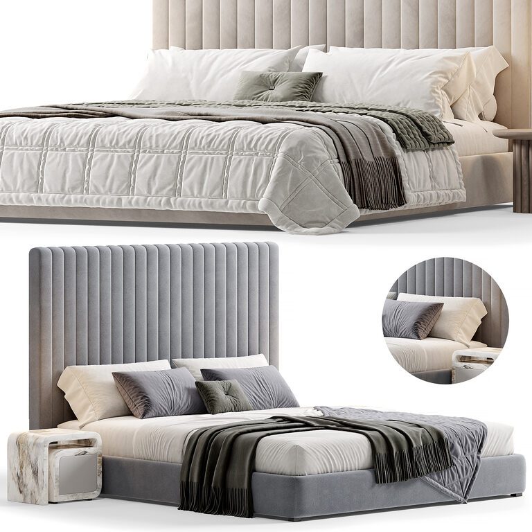 Adelaida 160,200 Bed By Cosmorelax (391711) 3D model - Download 3D ...