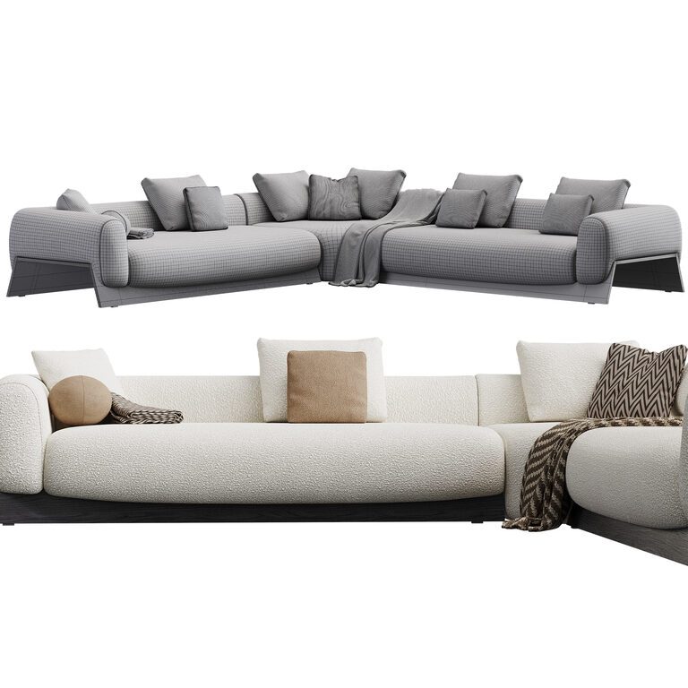 Boolean Sofa By Bonaldo (391726) 3D model - Download 3D model Boolean ...