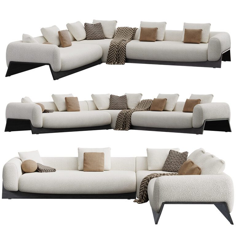 Boolean Sofa By Bonaldo (391726) 3D model - Download 3D model Boolean ...