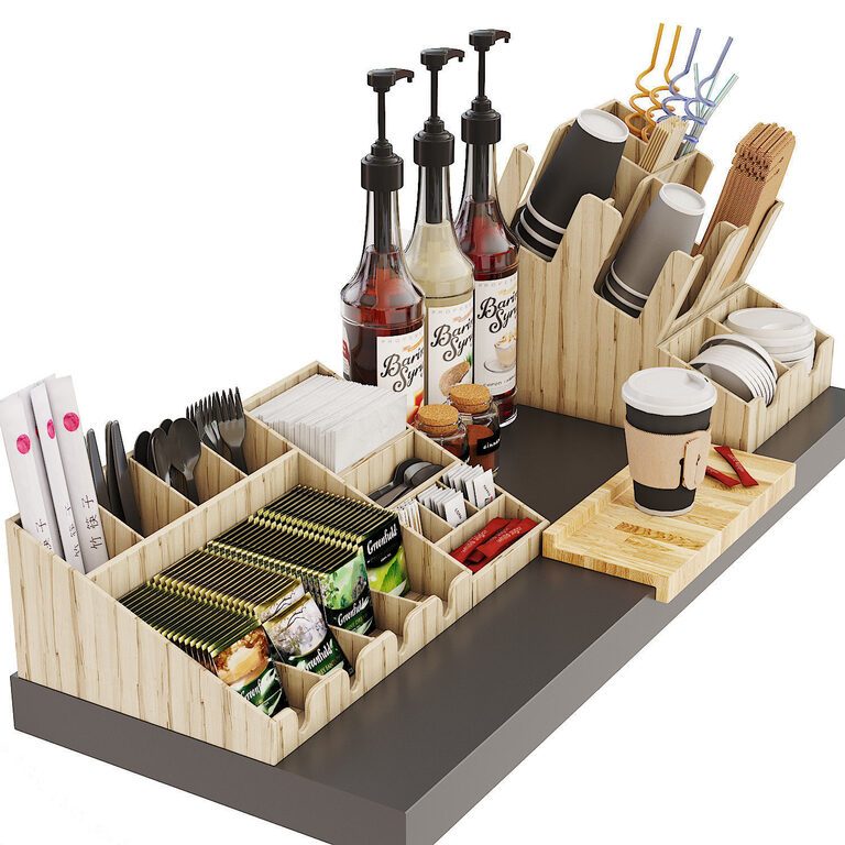 Coffee Shop Catering Set (391730) 3D model - Download 3D model Coffee ...