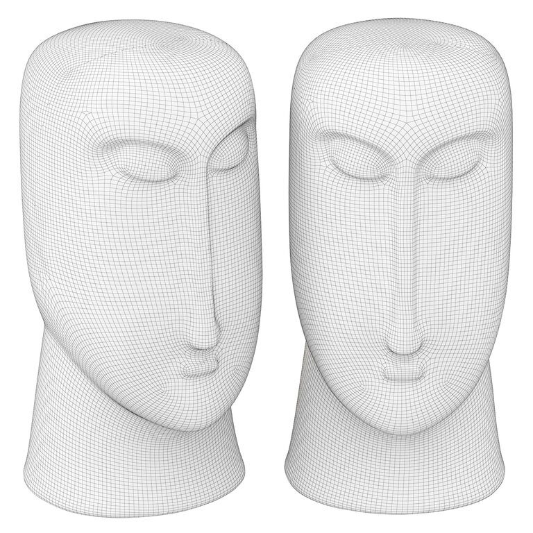 Sculpture abstract face (391817) 3D model - Download 3D model Sculpture ...
