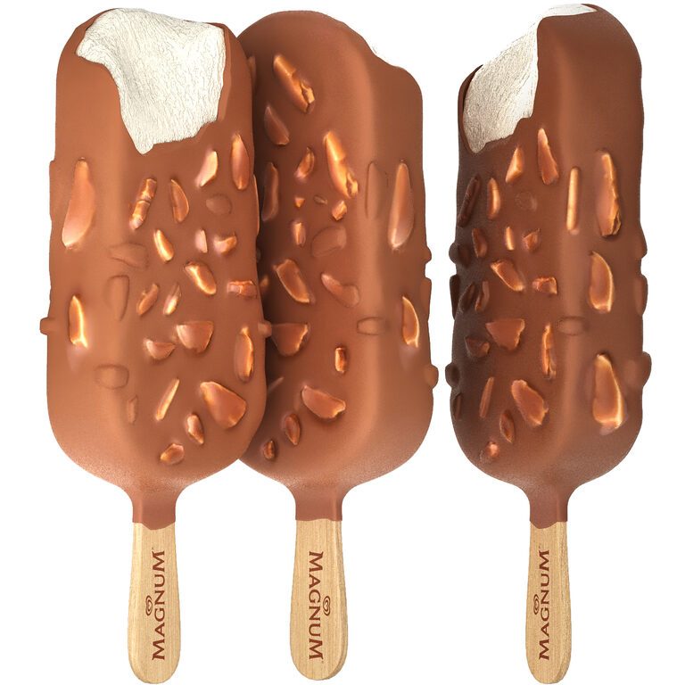 Magnum almond and chocolate ice cream (391824) 3D model - Download 3D ...