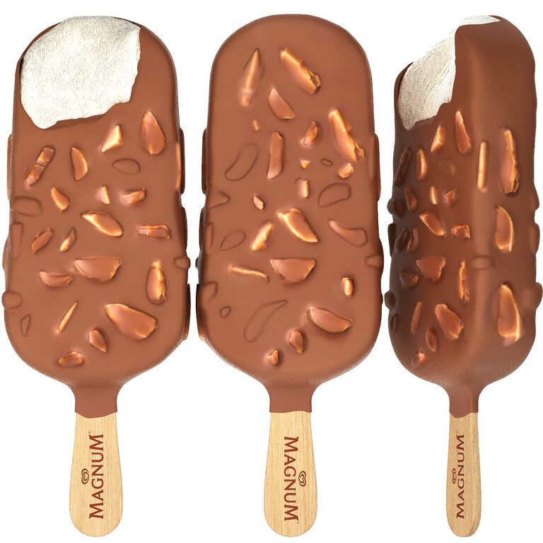 Magnum almond and chocolate ice cream (391824) 3D model - Download 3D ...