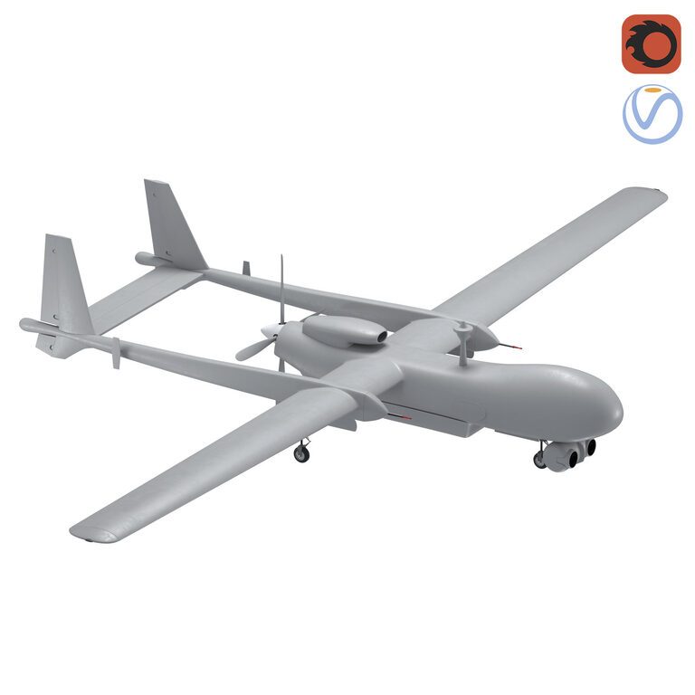 UAV Heron TP Israel Aerospace Industries drone (391920) 3D model ...