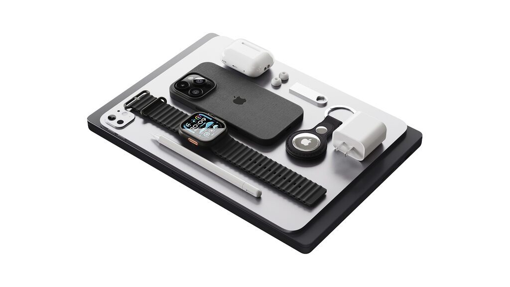 Set of Apple equipment 02 (392037) 3D model - Download 3D model Set of ...
