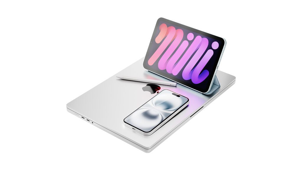 Set of Apple equipment 03 (392039) 3D model - Download 3D model Set of ...